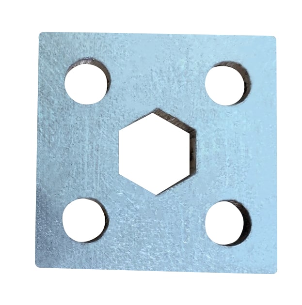 Hex Mounting Bracket | Galvanized Steel for 7/16" Axles