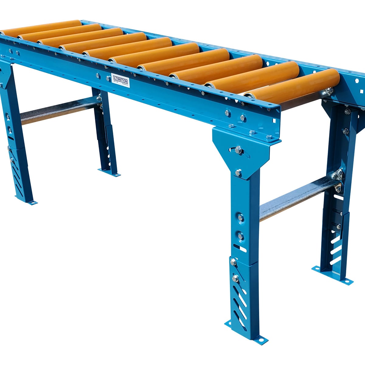 Steel Frame Gravity Conveyor 1.9" Dia. | 18"W x 10'L | Buy Online!
