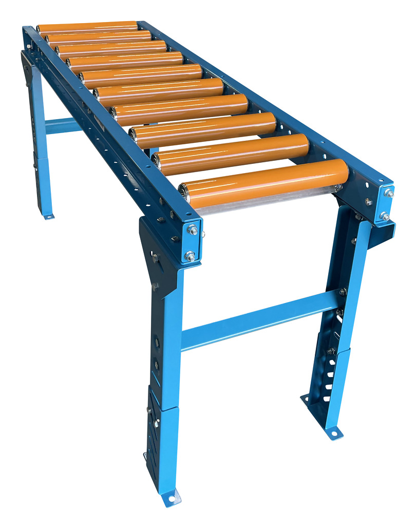 Gravity Conveyor Set with Covered Rollers | 18″ W x 5′ L | Legs Included