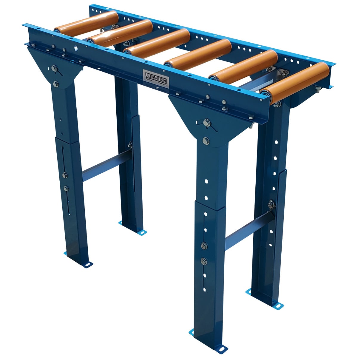 Gravity Conveyor with Poly-Coated Rollers | 18”W x 5’L | Legs Included