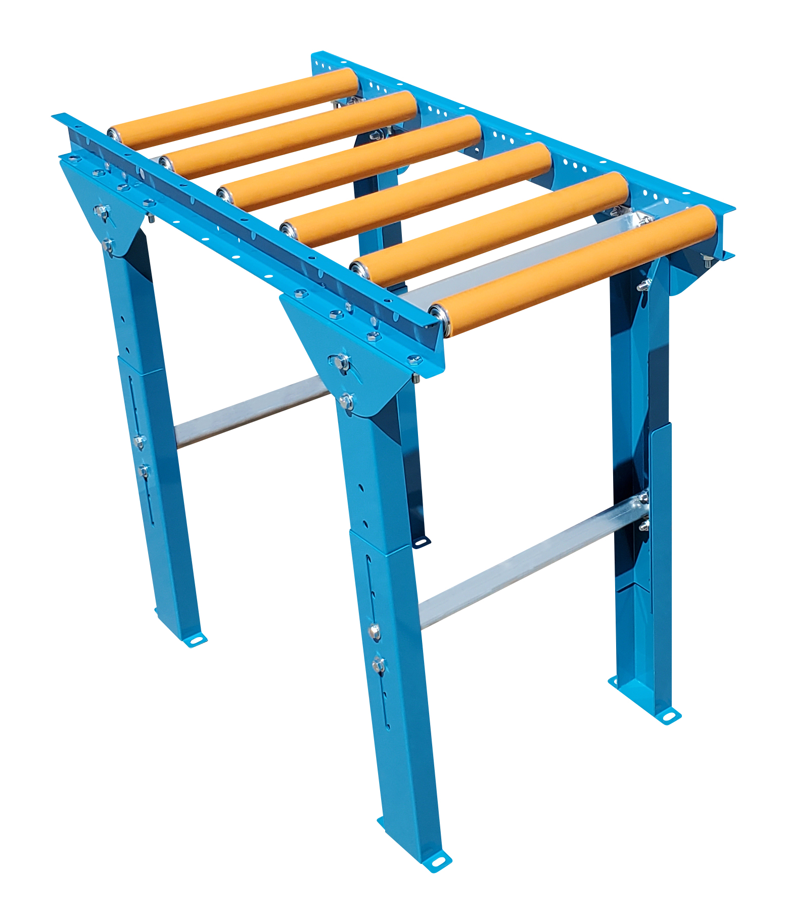 Gravity Conveyor Set with Poly-Rollers | 18”W x 3’L | 6" Centers