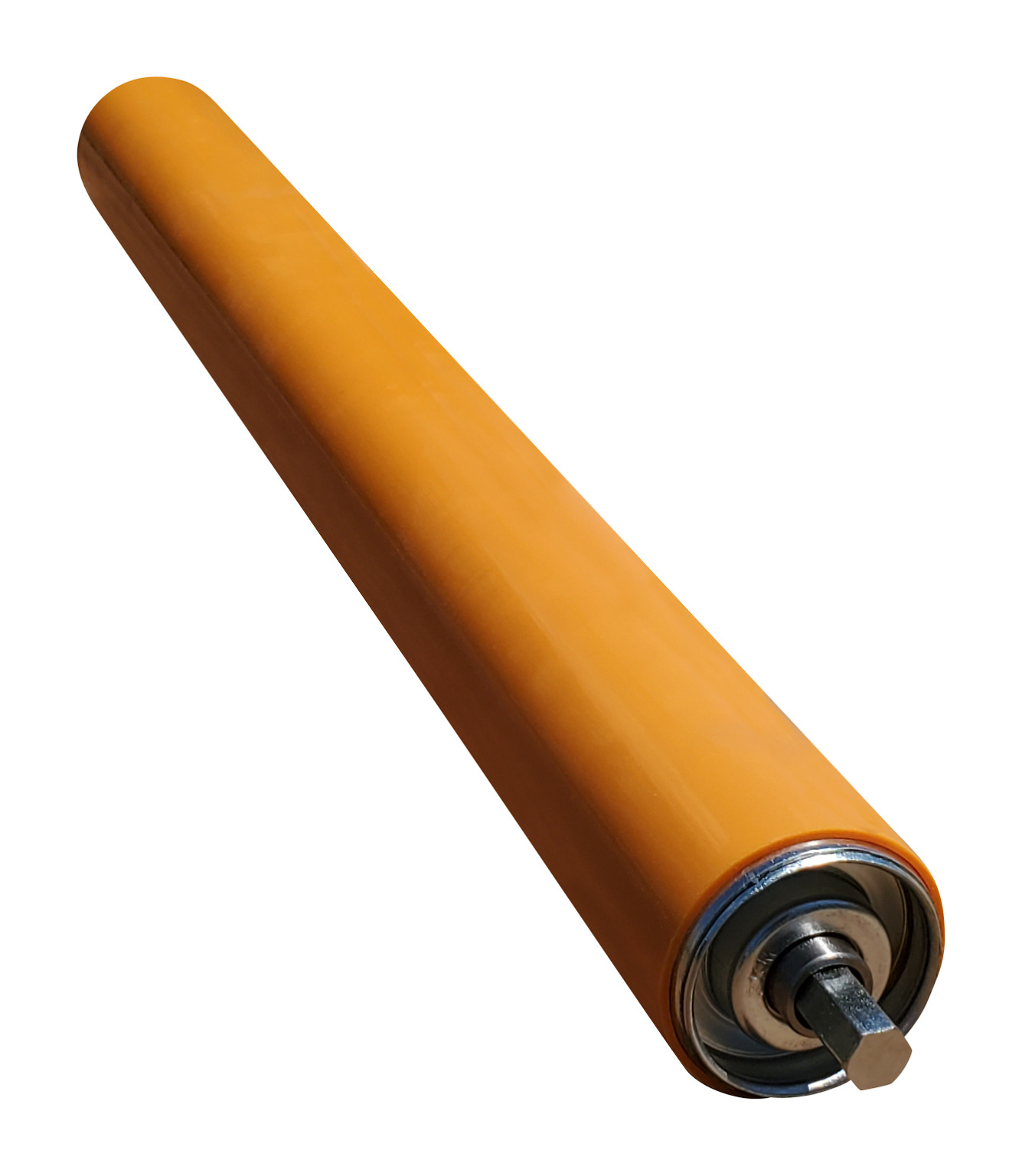 Polyurethane Conveyor Roller | 1.9" Dia. Galvanized Steel | 21" BF
