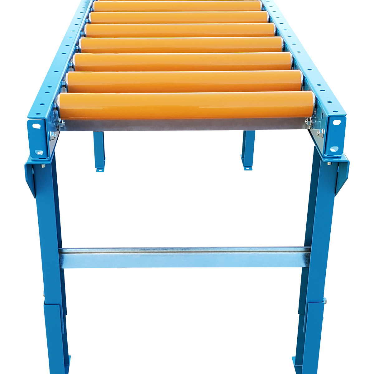 Gravity Conveyor Set with Covered Rollers | 24″ W x 5′ L | Legs Included