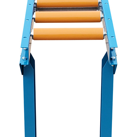 Gravity Conveyor with Poly-Coated Rollers | 12”W x 10’L | Legs Included