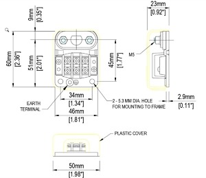 Itoh Denki A-200-G Terminal Block with Ground Screw | Buy now!