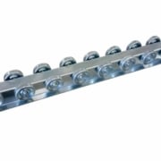 Flow Rail | 10' Paired Steel Skate Wheel Galvanized Conveyor Rail